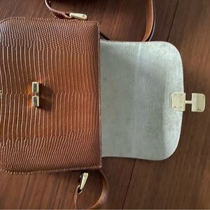 A.P.C. | Bags | Apc Small Grace Bag Brown Embossed Croc Leather | Poshmark